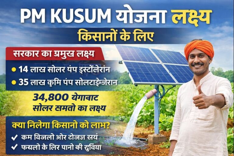 PM KUSUM Yojana Target for Farmers – Full Details - Government Schemes